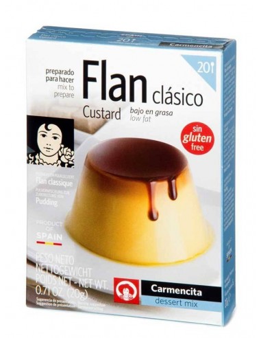 Flan Bajo en Grasa - Flan Clasico bajo en grasa 20g ...