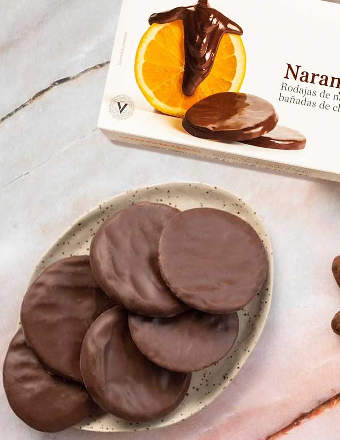 Naranja Rodajas Confitada c/ Chocolate Virginias