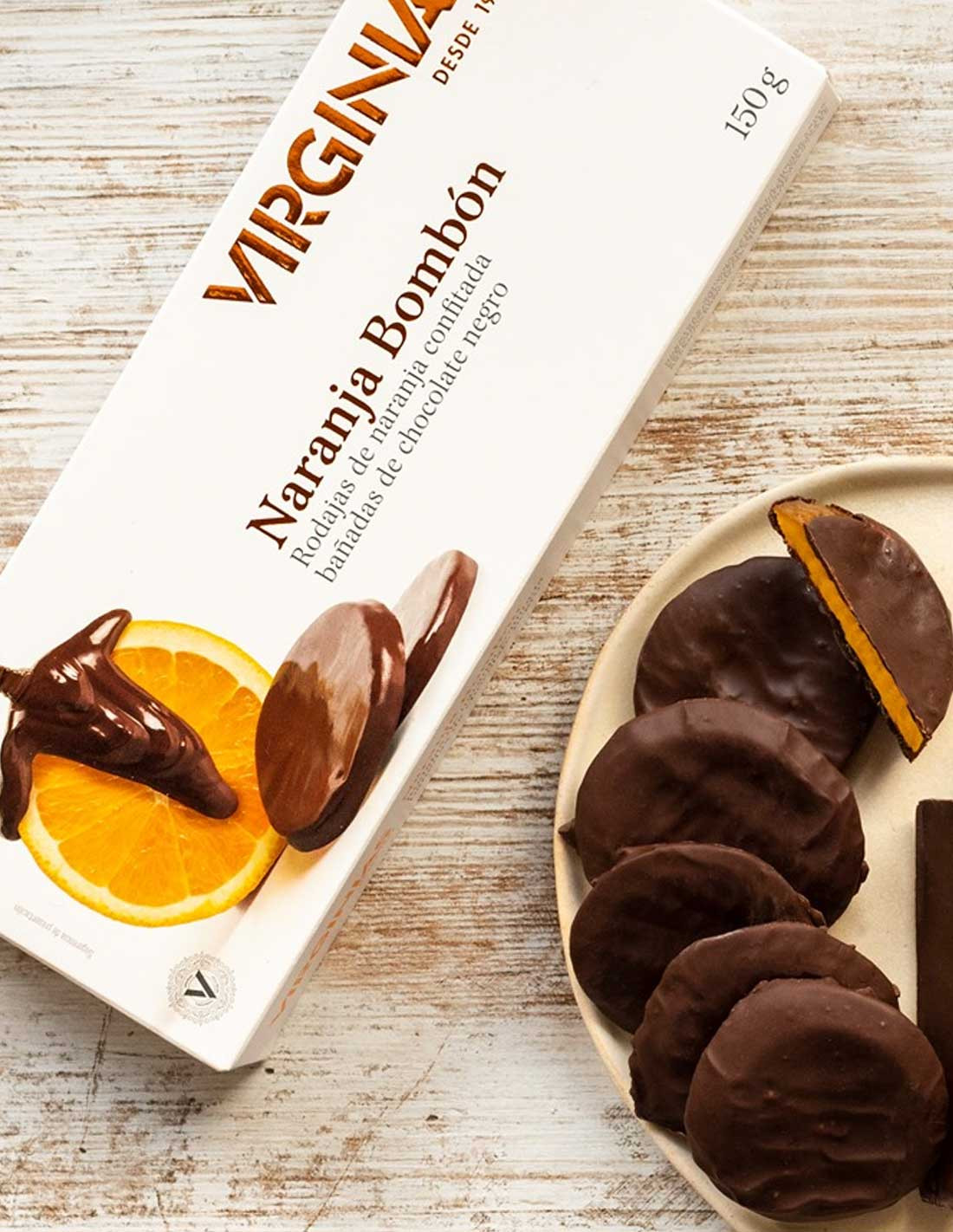Naranja Rodajas Confitada c/ Chocolate Virginias
